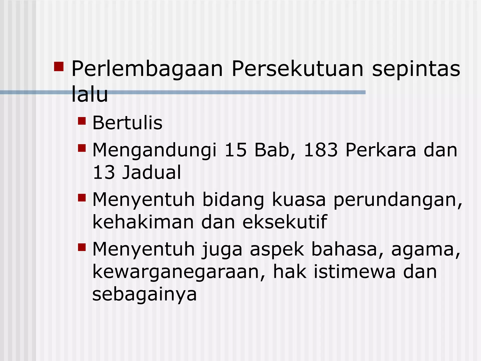 Bab 4 perlembagaan persekutuan | PPT