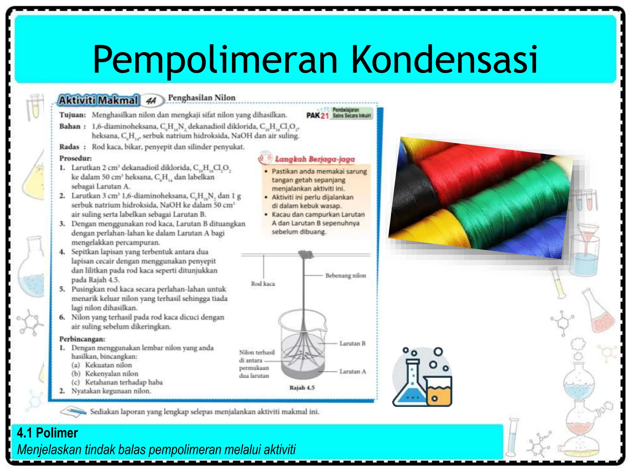 BAB 4 KIMIA TINGKATAN 5 TAJUK : POLIMER | PPTX