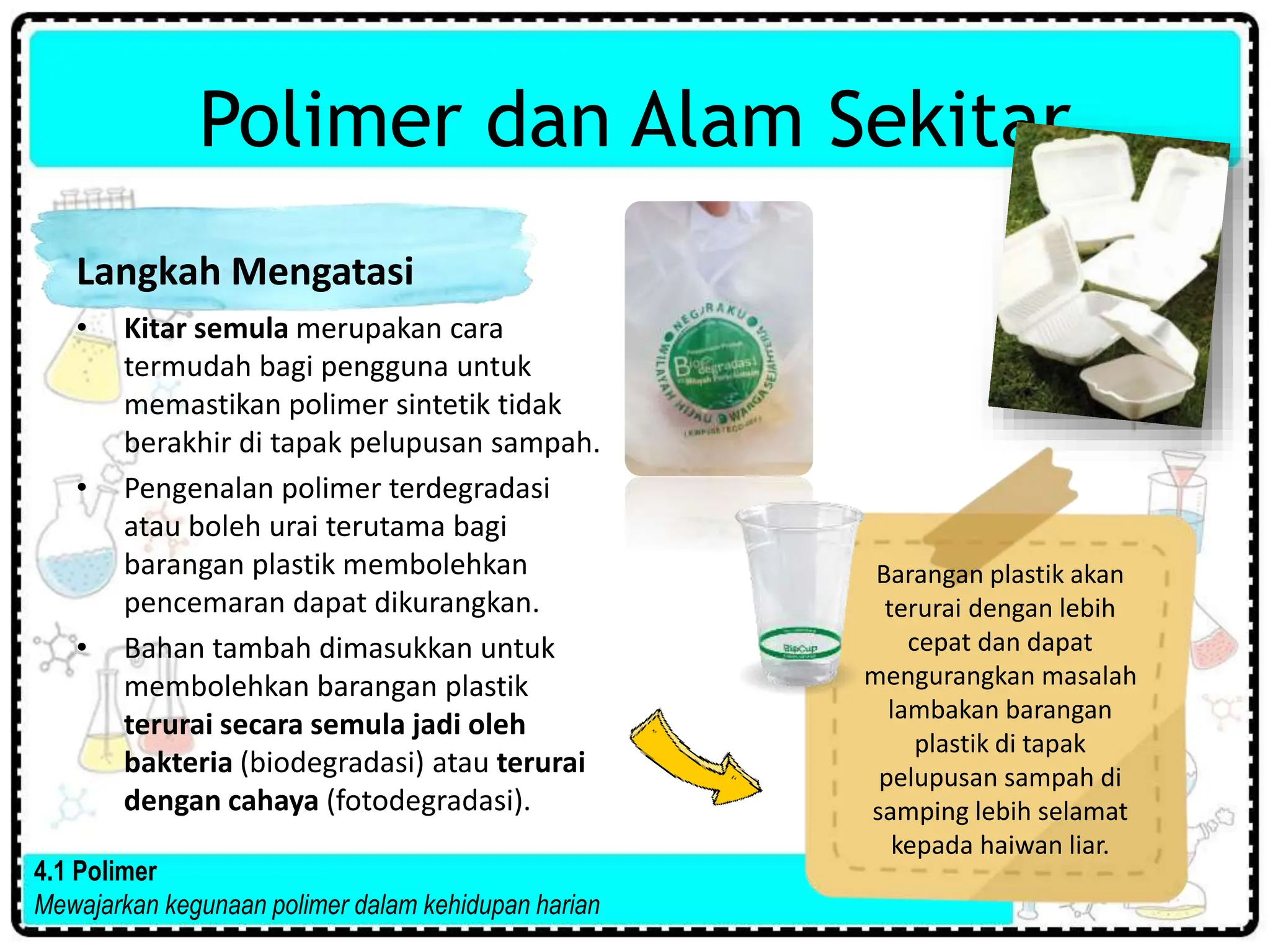 BAB 4 KIMIA TINGKATAN 5 TAJUK : POLIMER | PPTX