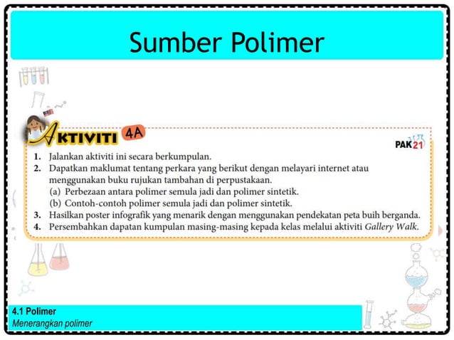 BAB 4 KIMIA TINGKATAN 5 TAJUK : POLIMER | PPTX