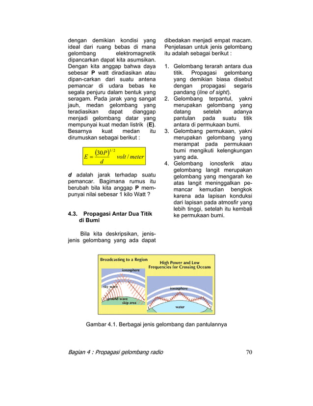 Bab 4 propagasi gelombang radio | PDF