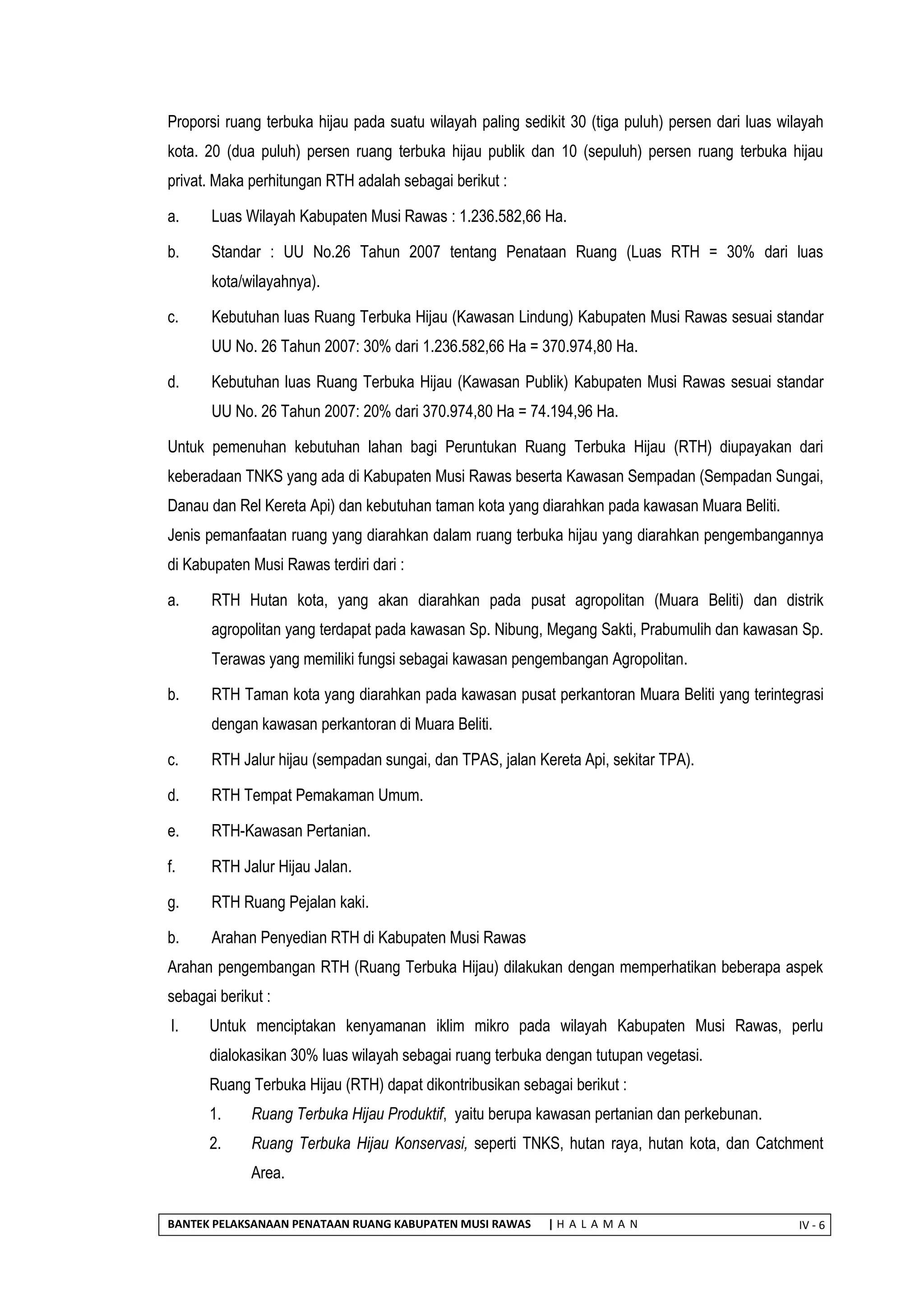 Bab 4 rencana pola ruang | PDF