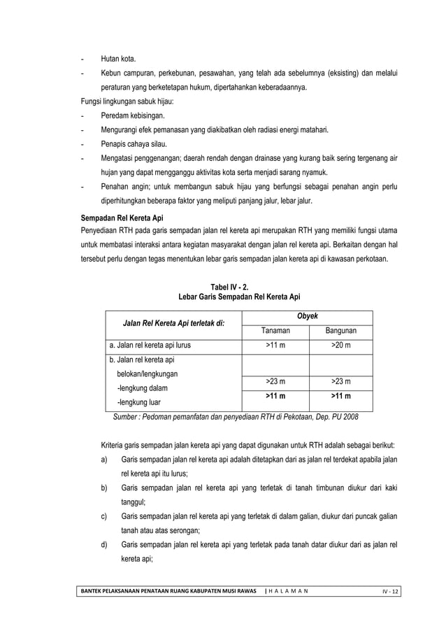 Bab 4 rencana pola ruang | PDF