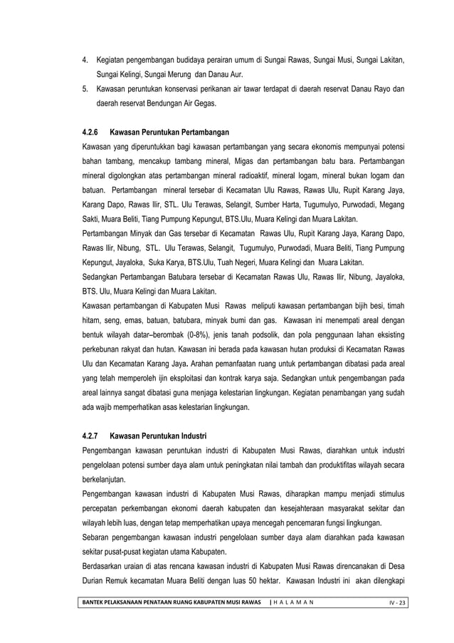 Bab 4 rencana pola ruang | PDF