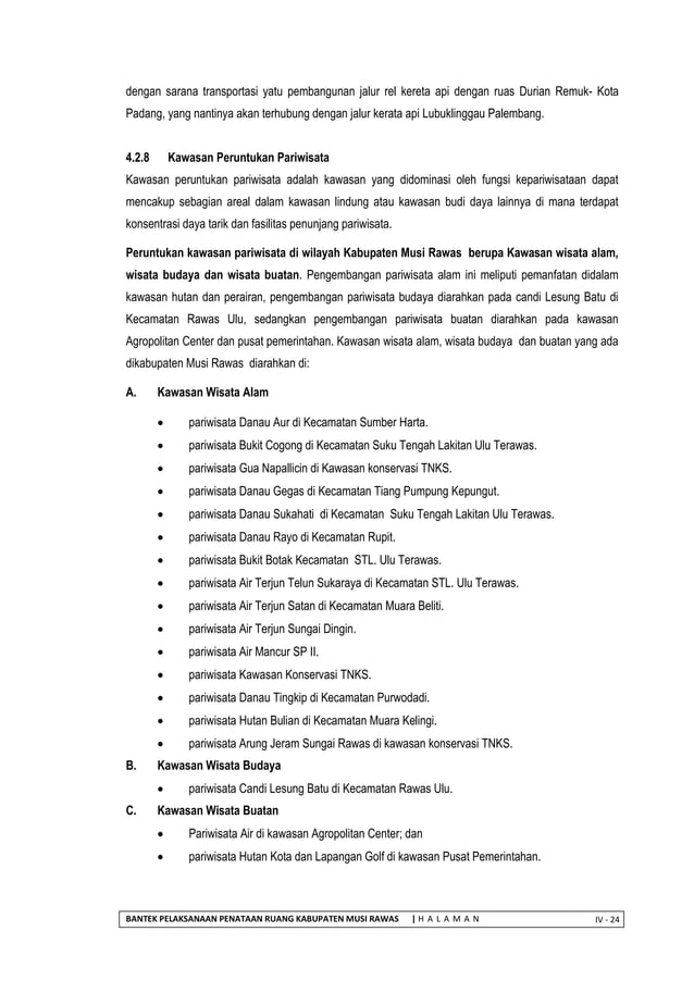 Bab 4 rencana pola ruang | PDF