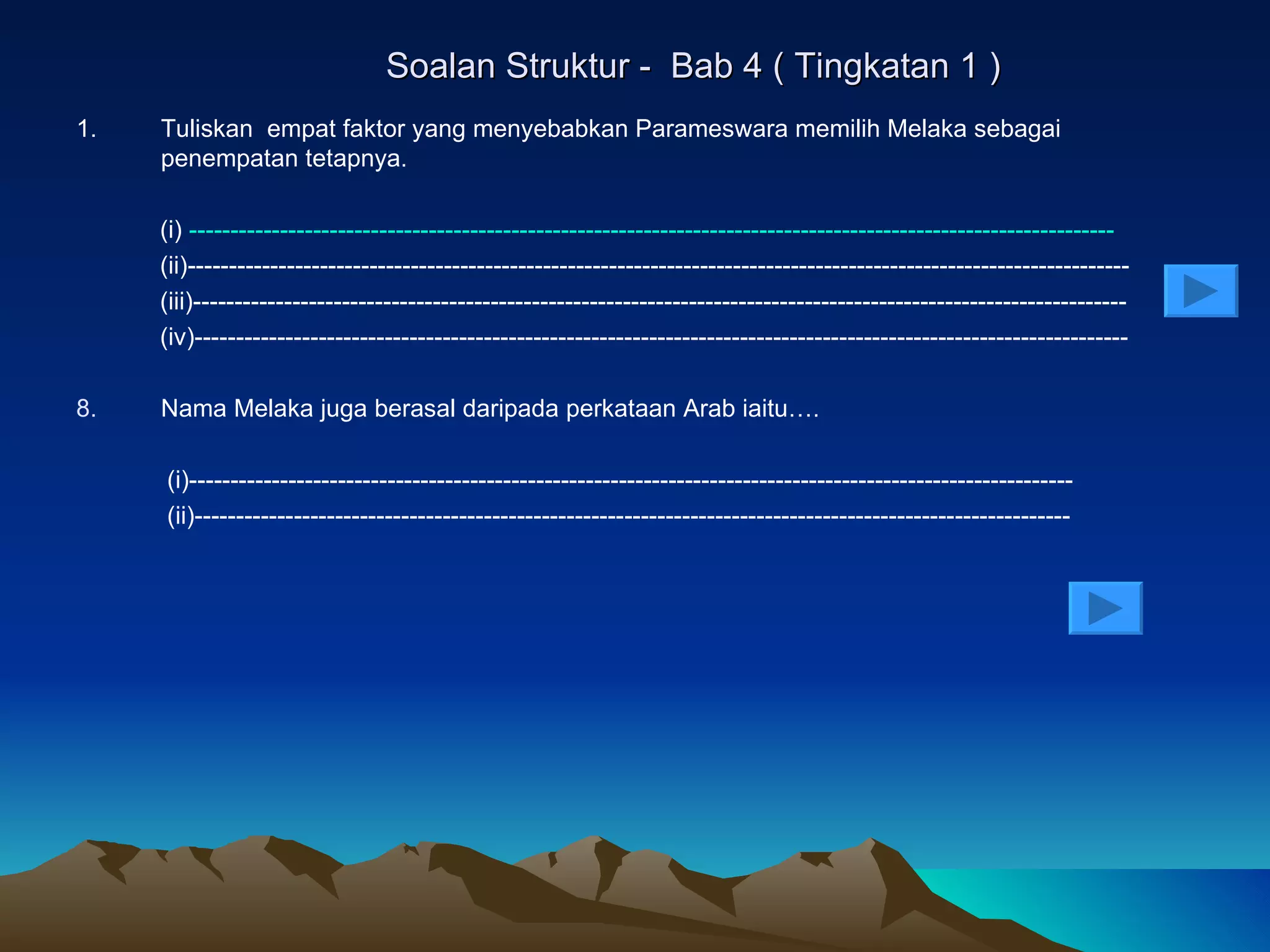 Bab4 sejarah tingkatan 1 | PPT