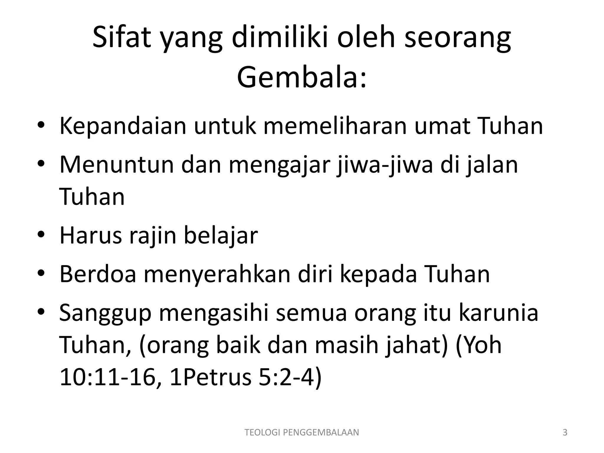 Bab 4 sifat gembala | PPTX