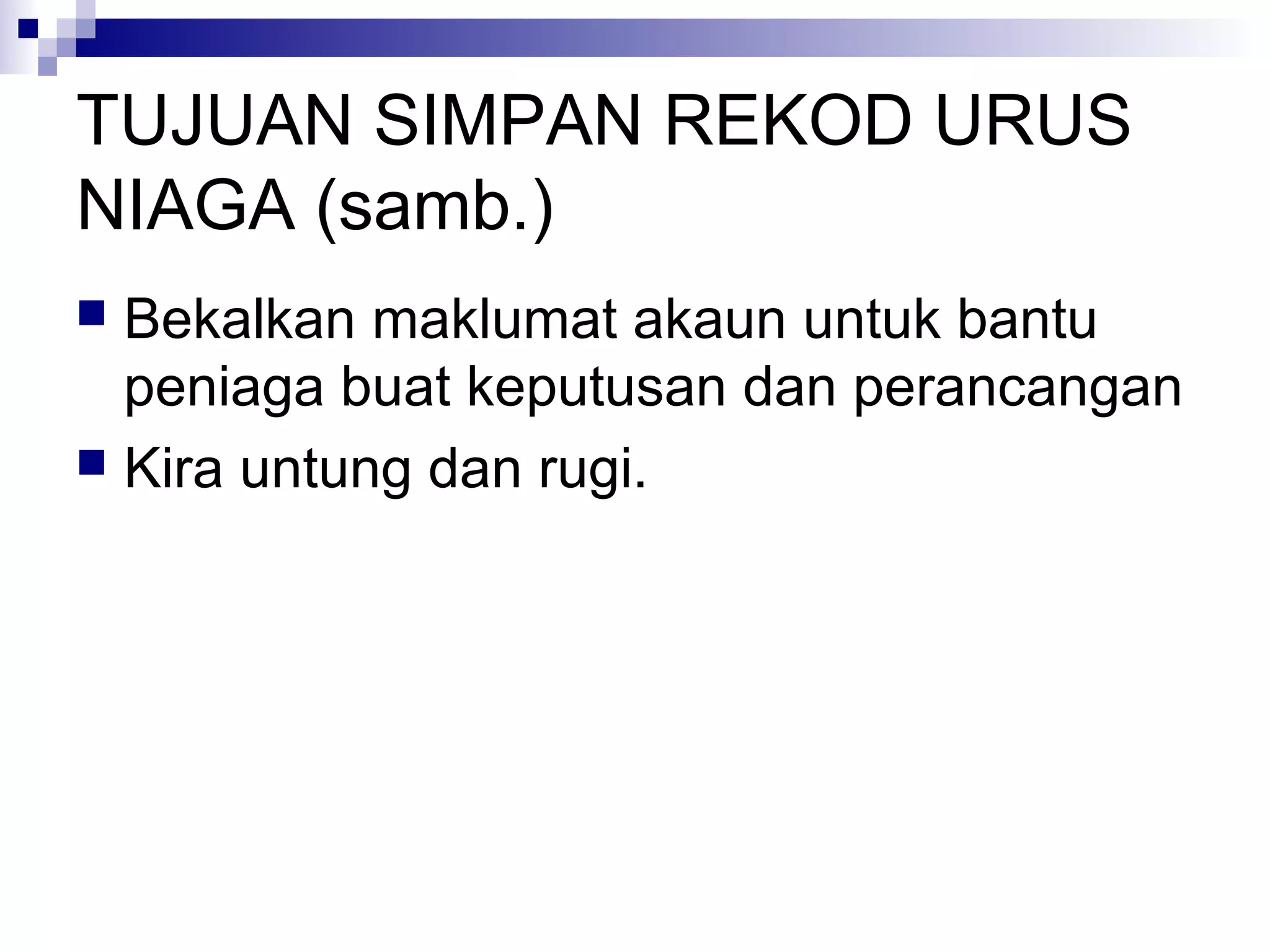 Bab 4 simpan kira | PPT