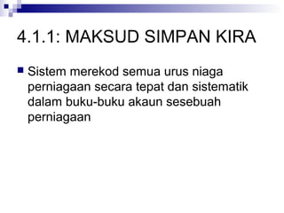 Bab 4 simpan kira | PPT