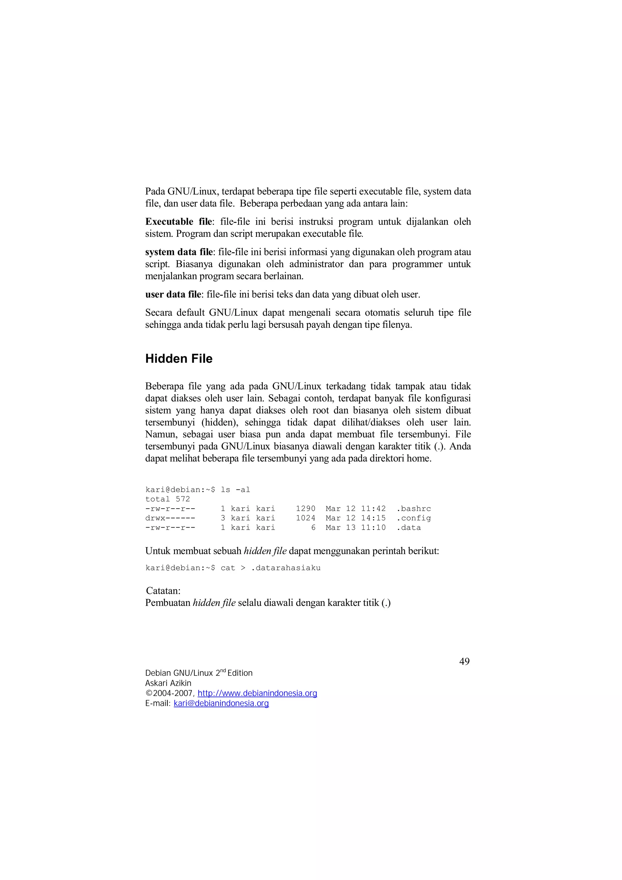 Bab 4 sistem file gnu linux | PDF