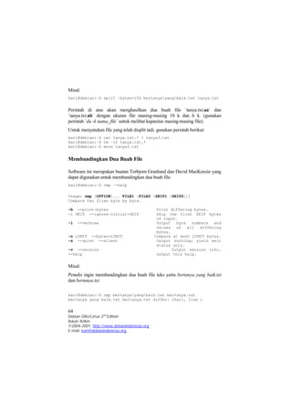 Bab 4 sistem file gnu linux | PDF