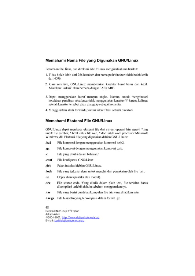Bab 4 sistem file gnu linux | PDF