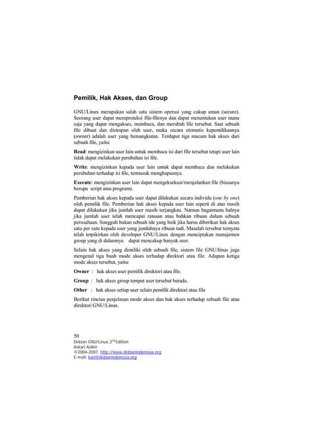 Bab 4 sistem file gnu linux | PDF