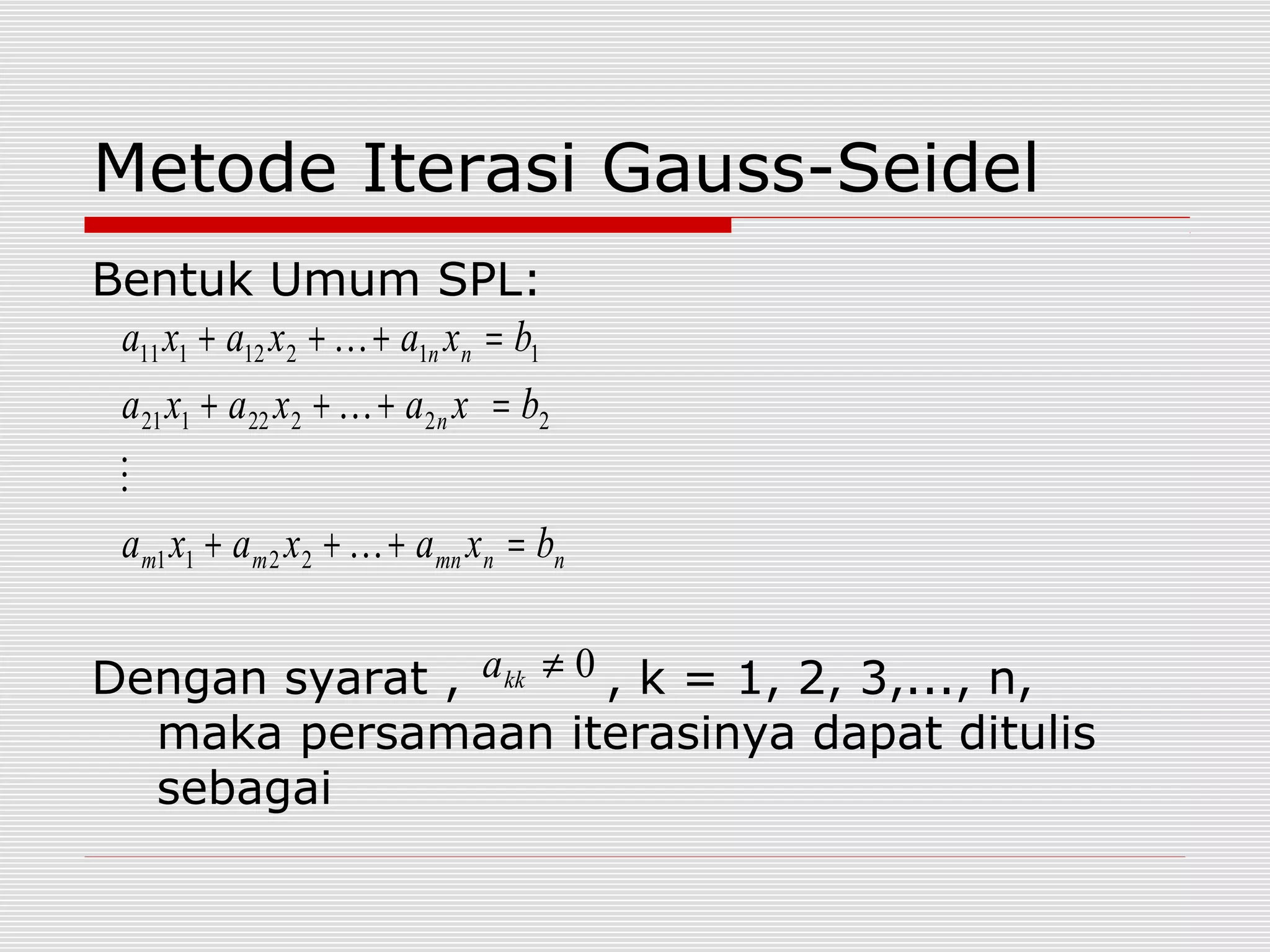 Bab 4 sistem persamaan linear | PPT