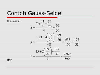 Bab 4 sistem persamaan linear | PPT