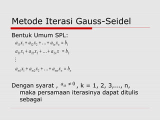 Bab 4 sistem persamaan linear | PPT