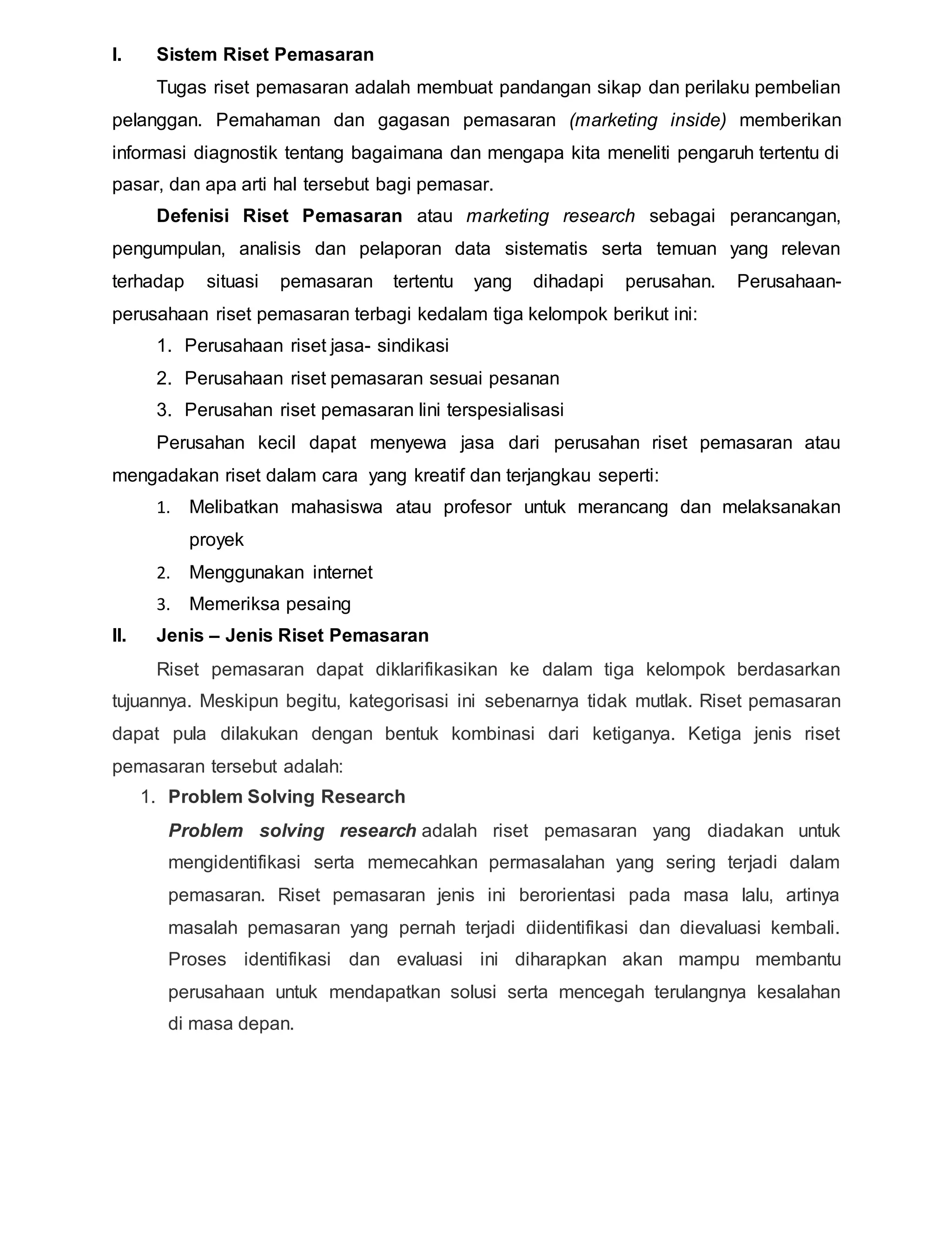 Bab 4 tugas kelompok riset pemasaran dan peramalan permintaan | DOCX