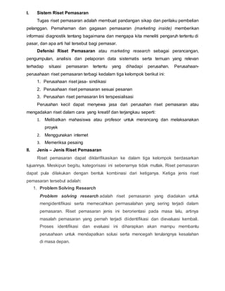 Bab 4 tugas kelompok riset pemasaran dan peramalan permintaan | DOCX