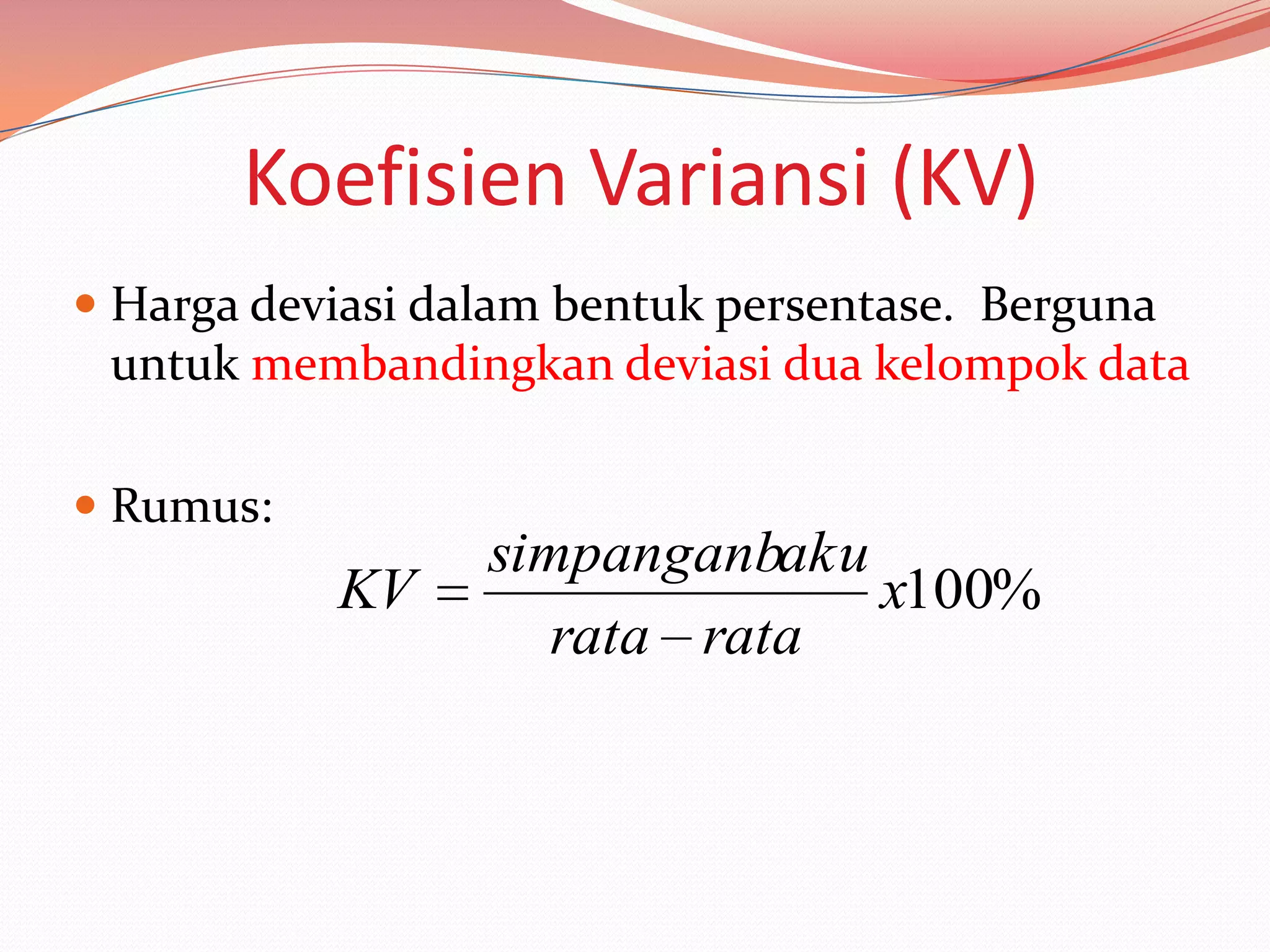 Bab 4 ukuran dispersi data | PPTX