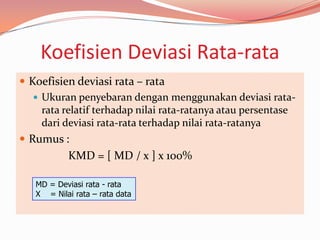 Bab 4 ukuran dispersi data | PPTX