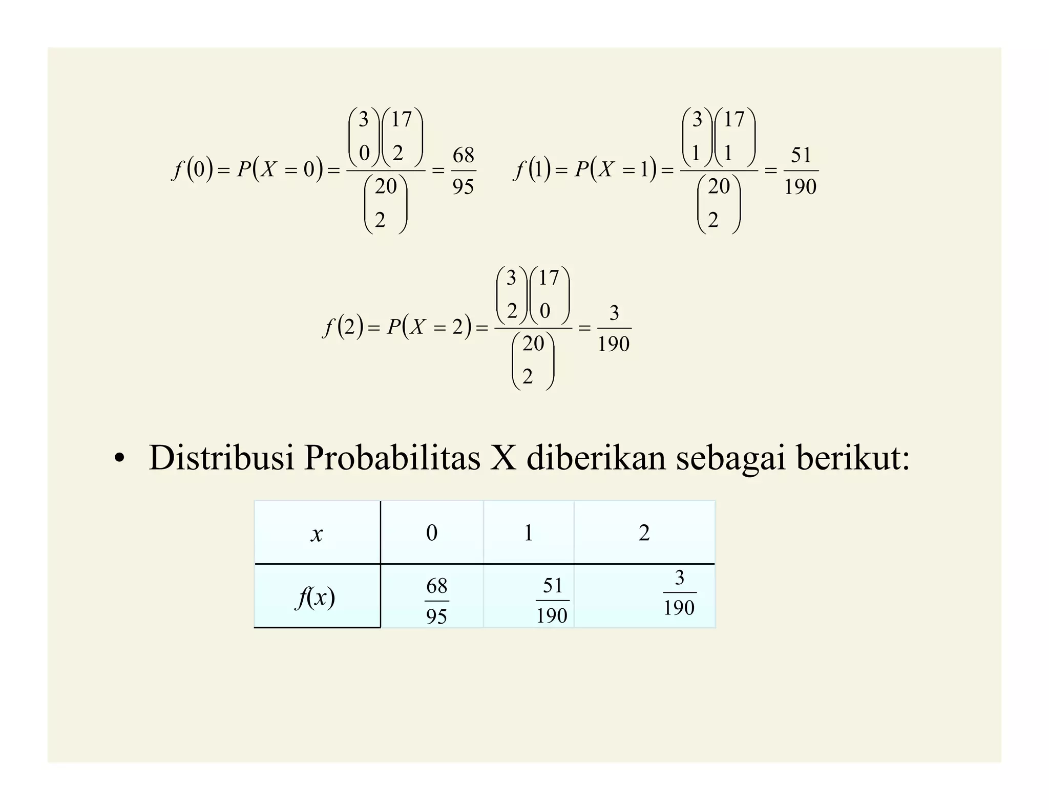 VARIABEL RANDOM & DISTRIBUSI PELUANG | PDF