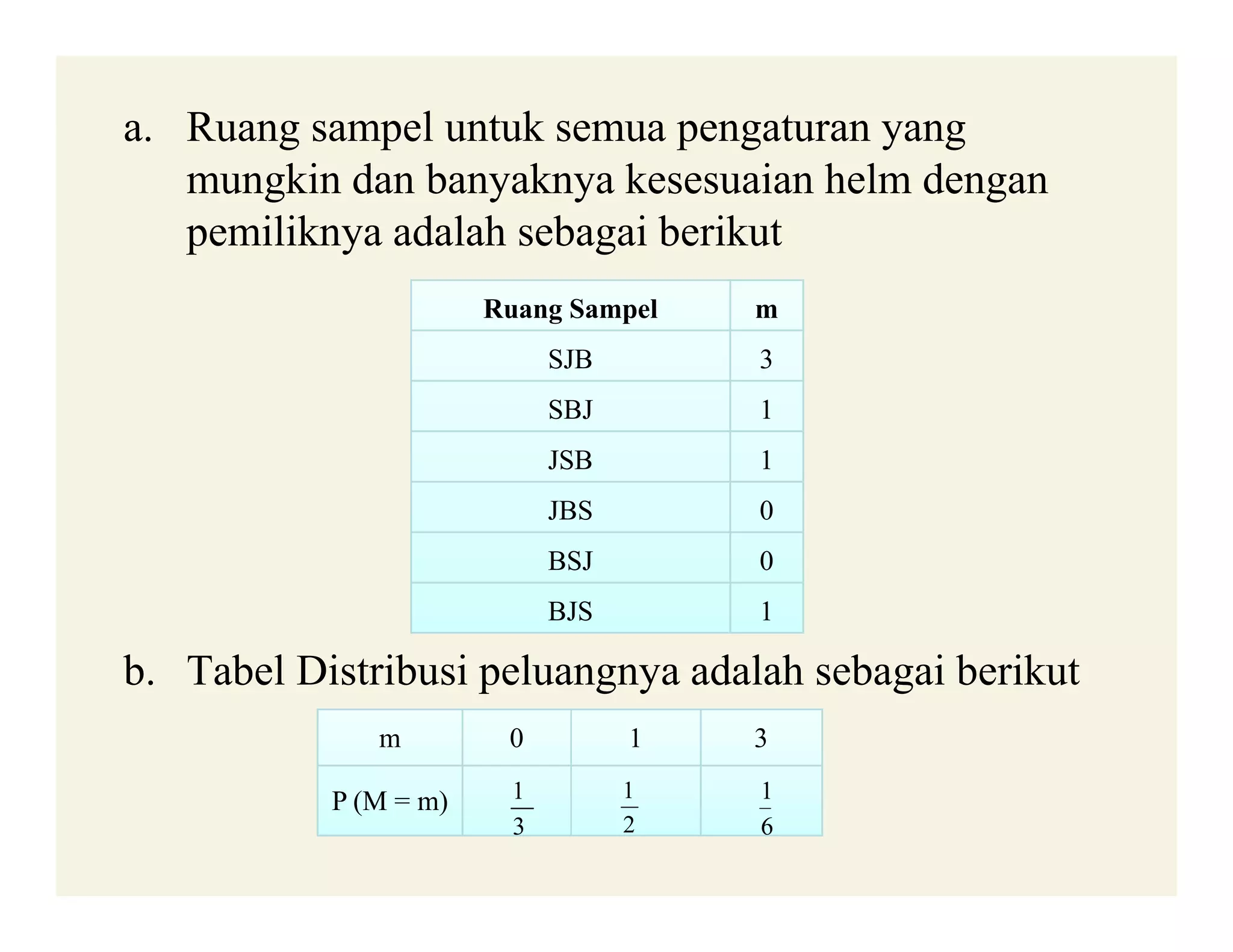 VARIABEL RANDOM & DISTRIBUSI PELUANG | PDF
