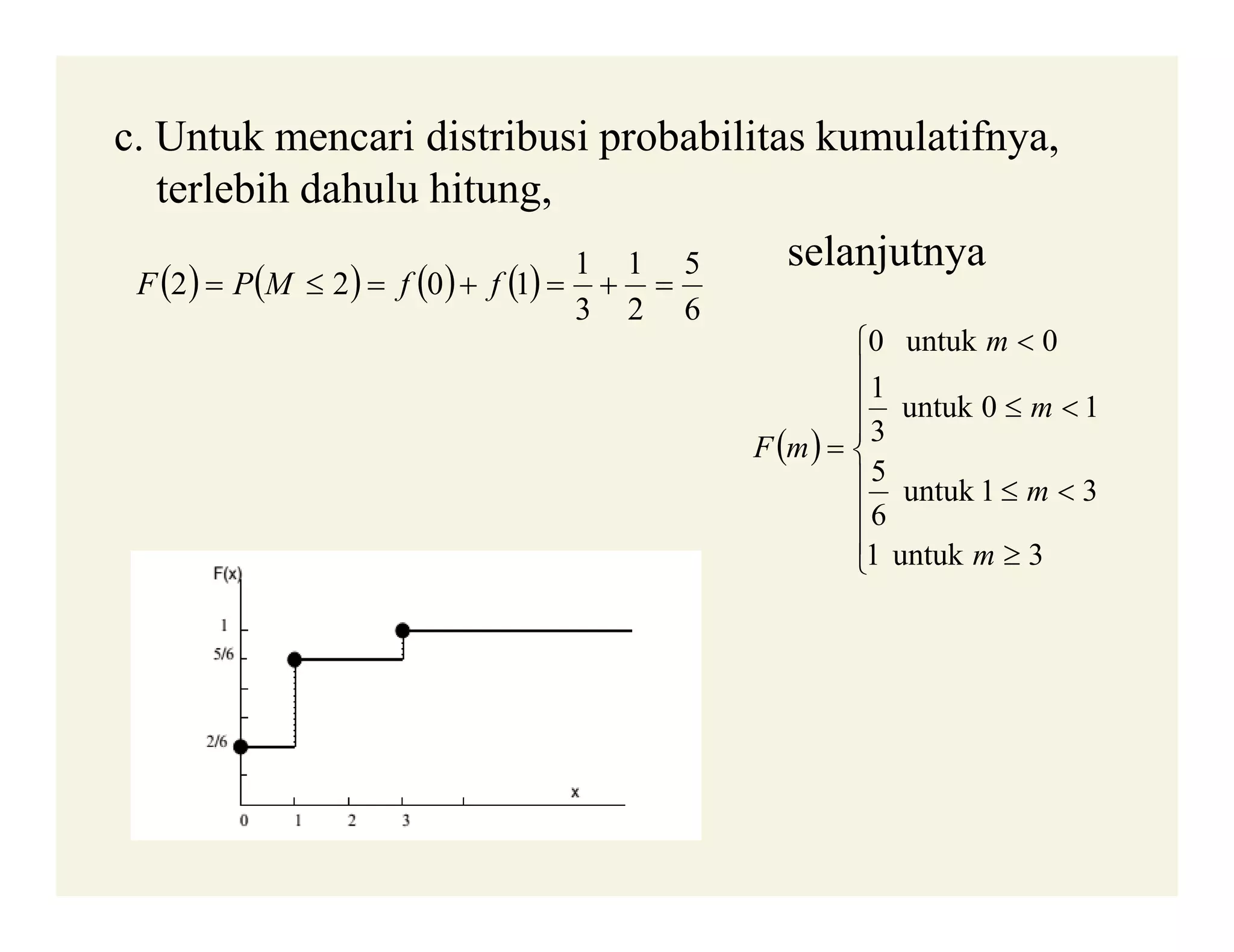 VARIABEL RANDOM & DISTRIBUSI PELUANG | PDF