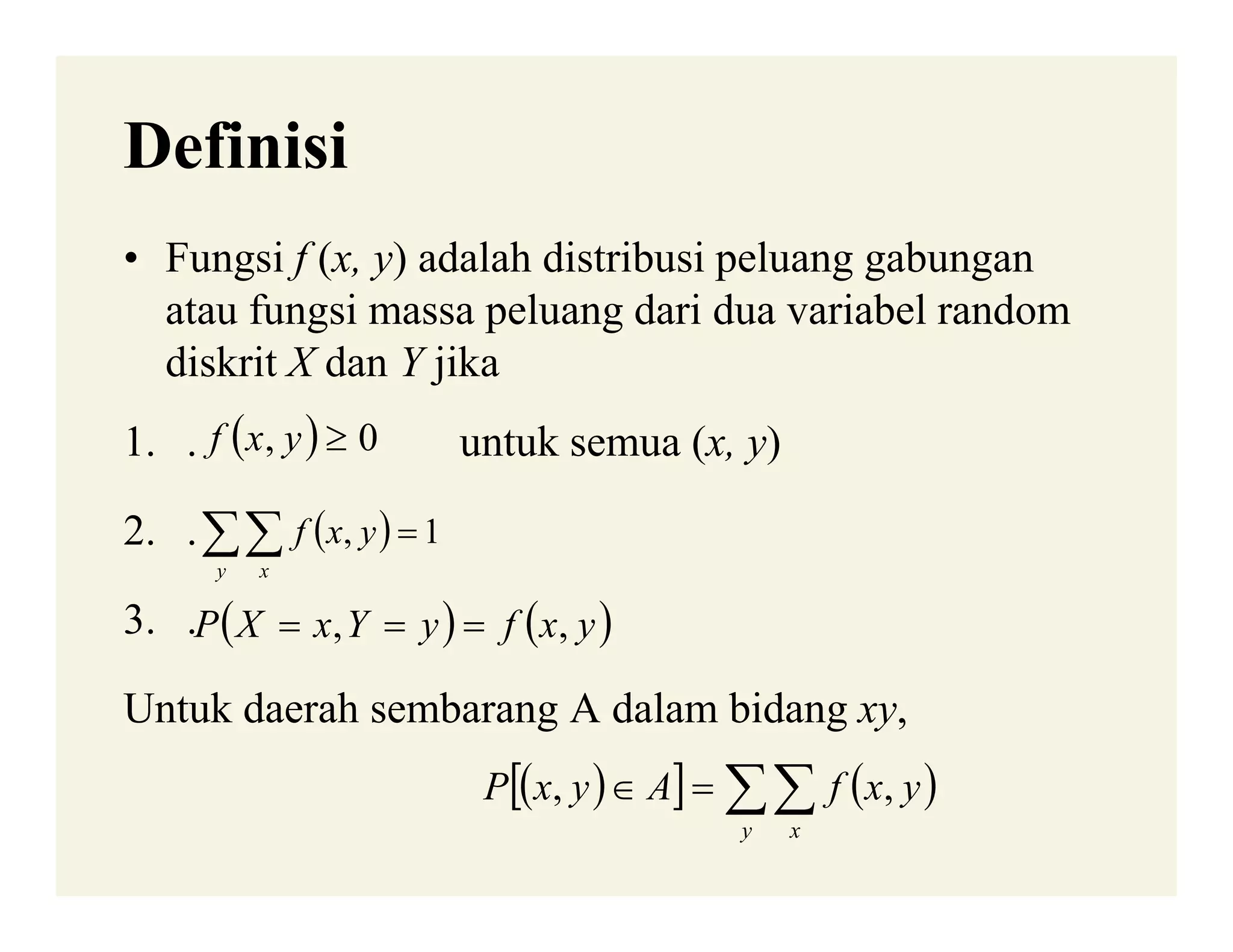 VARIABEL RANDOM & DISTRIBUSI PELUANG | PDF