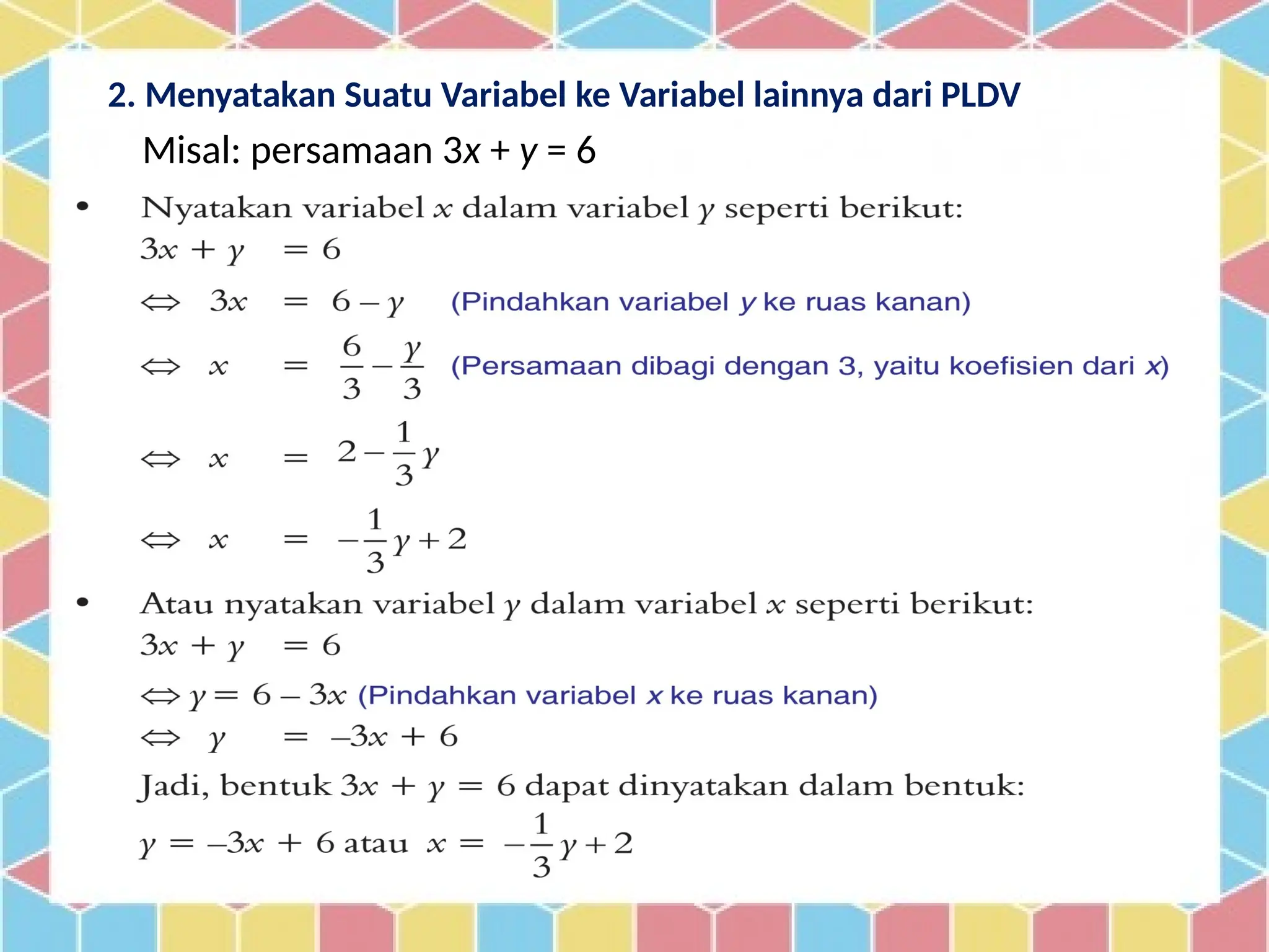 Persamaan linear dua variabel ( SPLDV ) | PPT