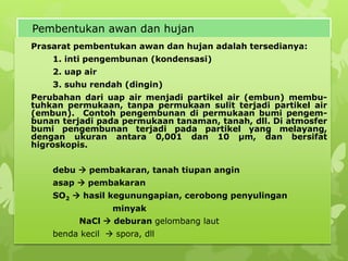 Bab 5. awan, hujan, angin dan pengaruhnya terhadap tanaman | PDF