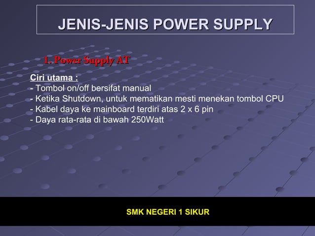 Bab 5. Casing Komputer & Power Supply | PPT