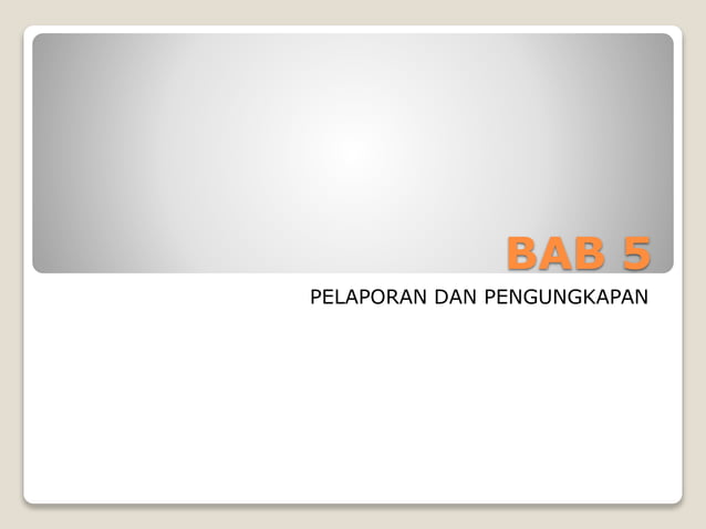 Bab 5 | PPT
