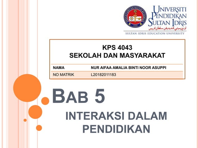 Bab 5 | PPT