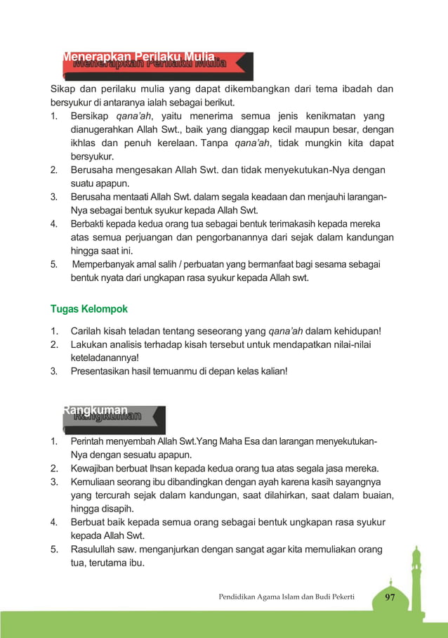 Bab 5 Menyembah Allah Swt. sebagai Ungkapan Rasa Syukur | PDF