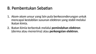 Bab 5.1 Asas Pembentukan Sebatian kimiA t4 | PPTX