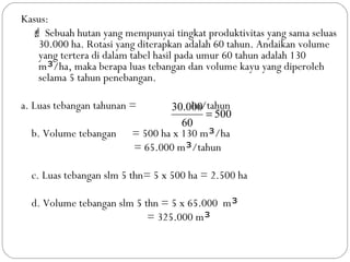 Bab 5 3. metode perhitungan etat | PPT