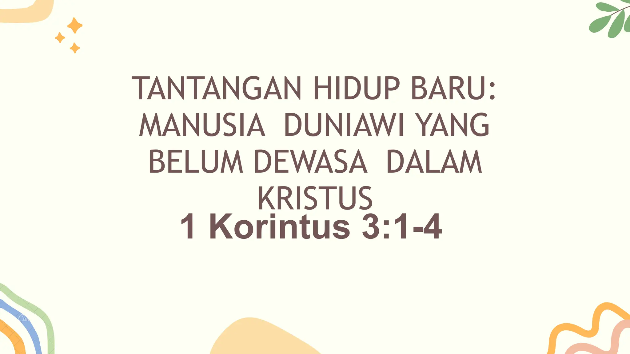 Bab 6 Makna Hidup Baru dalam Kristus Yesus Tuhan | PPTX