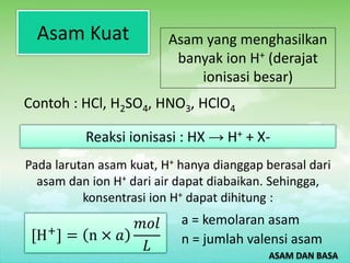 Bab 5 asam dan basa | PPTX