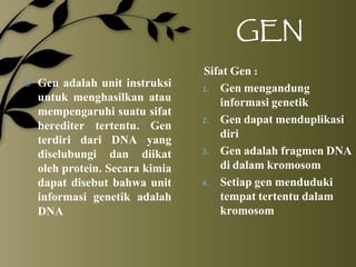 Bab 5 hereditas manusia - Kelas 3 SMA | PPTX