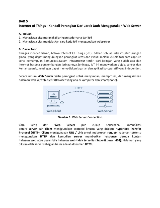 Kontrol LED melalui Web Server | PDF