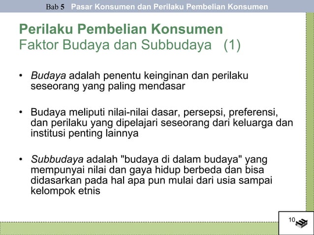 Bab 5 - Pasar Konsumen dan Perilaku Pembelian Konsumen | PPS