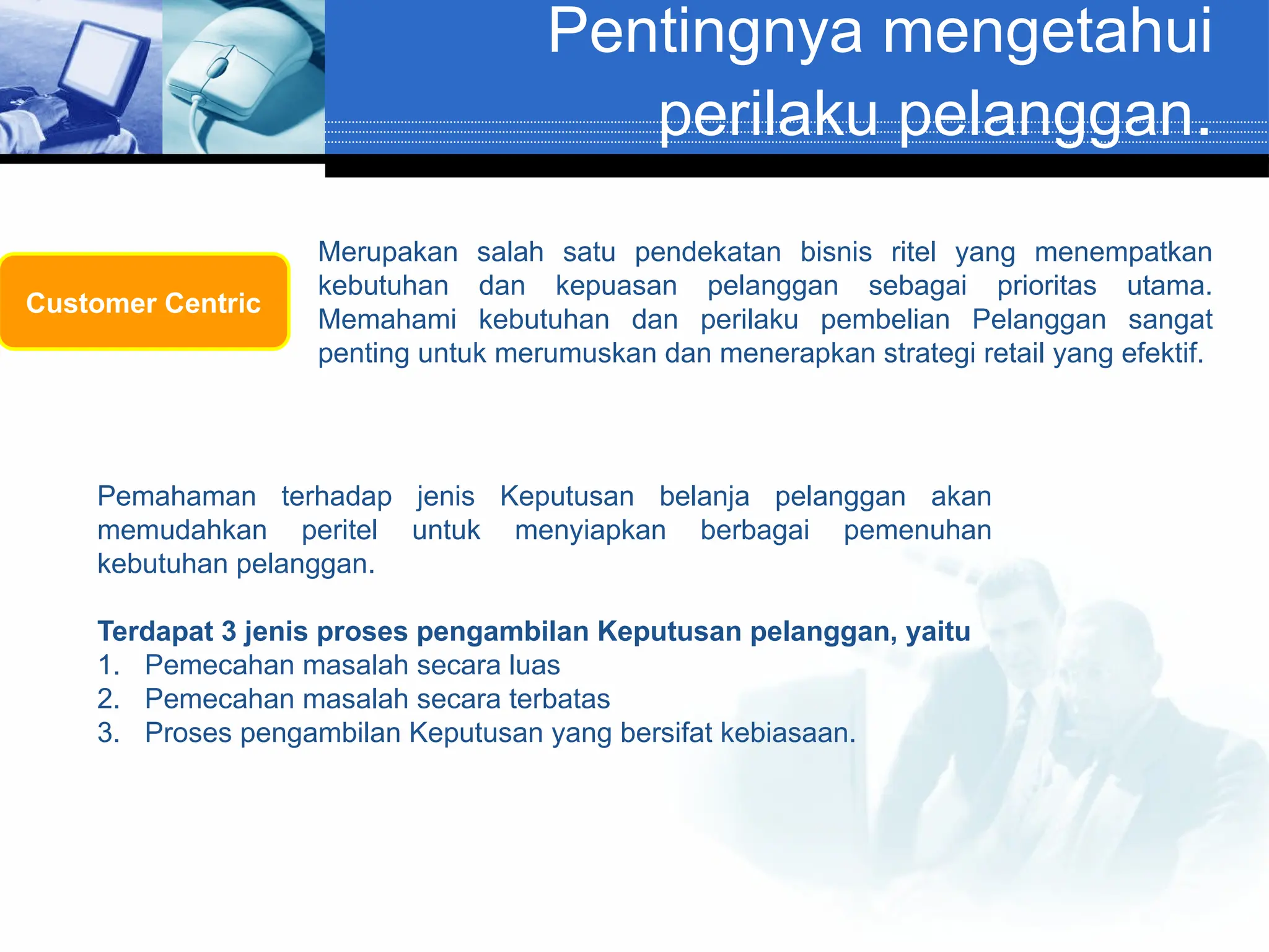 Bab 5 - Perilaku Pelanggan Retail || Jenis-Jenis Keputusan Belanja ...