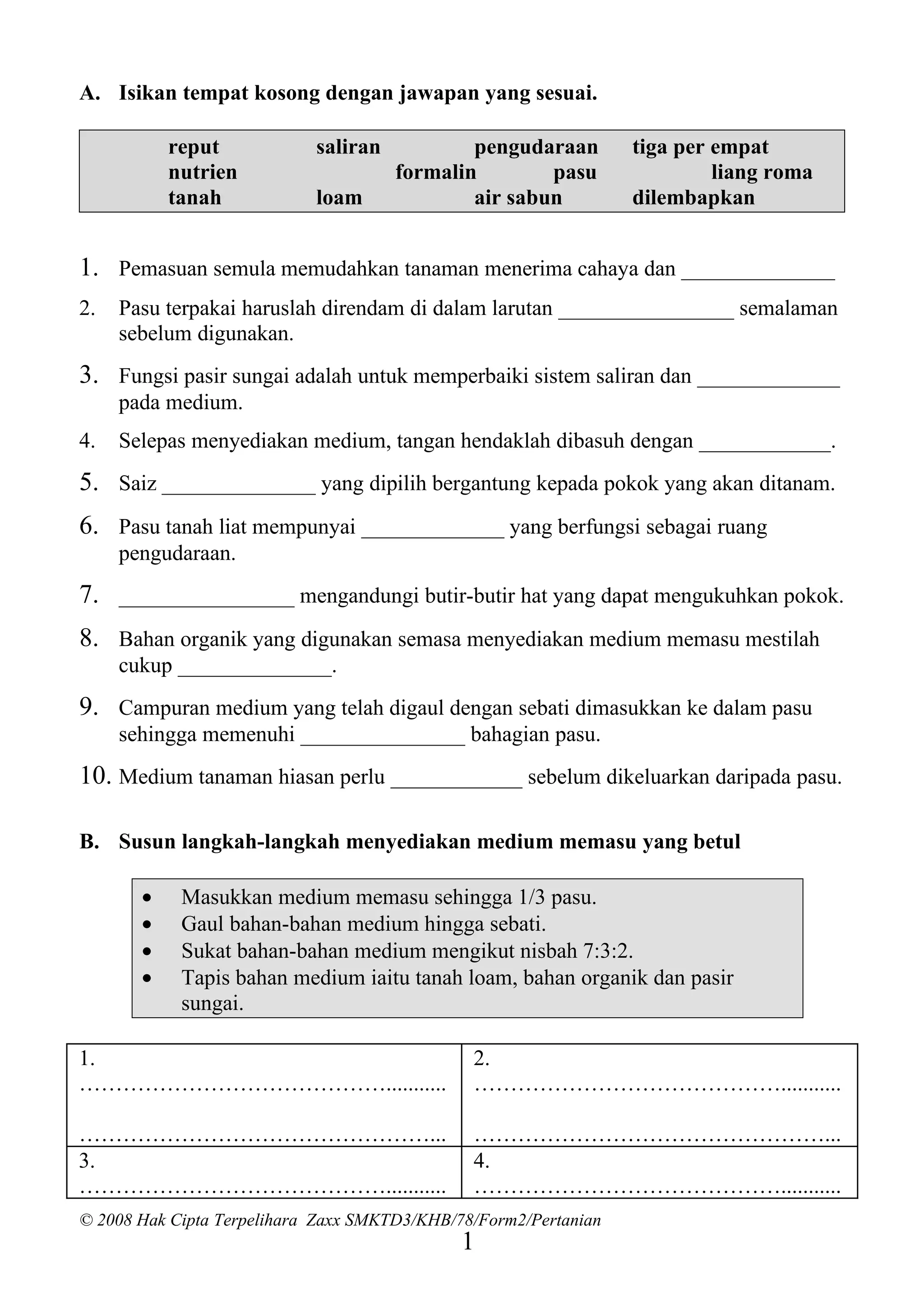 KHF2 - Bab 5 Tanaman Hiasan | DOC