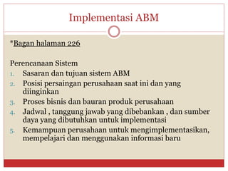 Bab 5 Manajemen Berdasarkan Aktivitas | PPTX