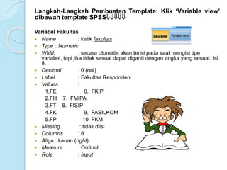 Bab 5 analisis deskriptif pada SPSS | PPTX