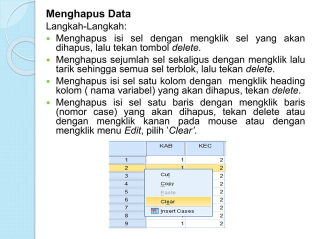 Bab 5 analisis deskriptif pada SPSS | PPT