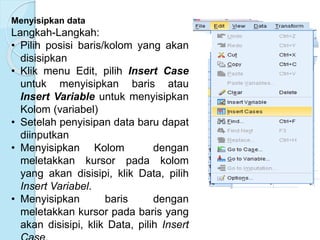 Bab 5 analisis deskriptif pada SPSS | PPTX