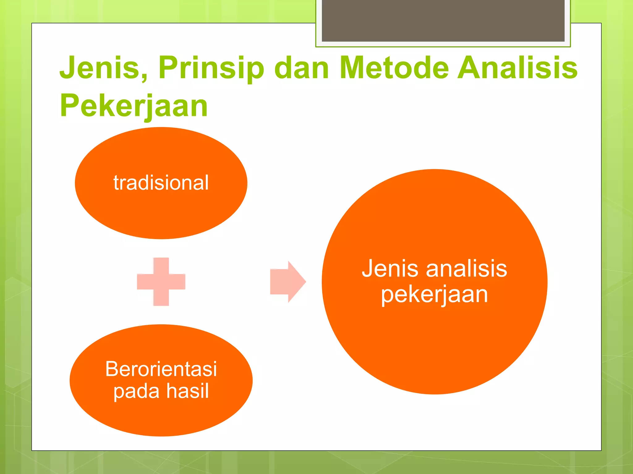 Bab 5 Analisis Pekerjaan | PPT