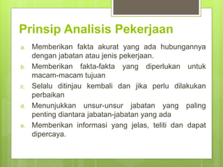 Bab 5 Analisis Pekerjaan | PPT