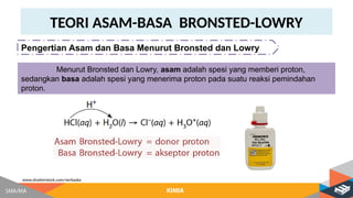larutan asam basa, pembelajaran untuk kelas 11 | PPTX